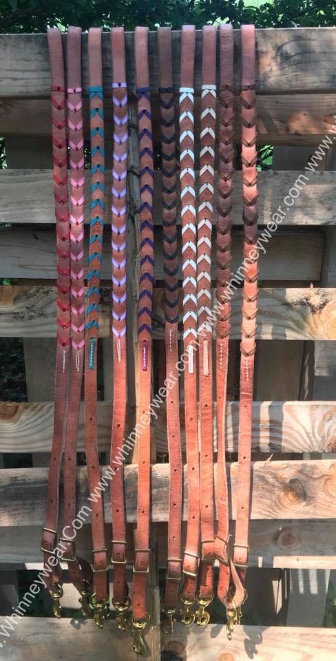 Custom made: Leather Lace Reins – WhinneyWear