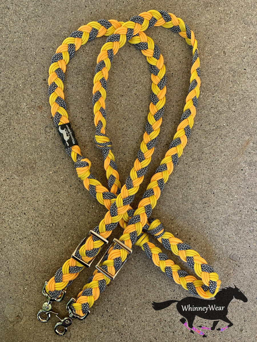 Custom Daisy Braided Reins – WhinneyWear